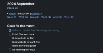 Obsidian Guide: Daily, Weekly, Monthly and Yearly notes · Vault of Josh