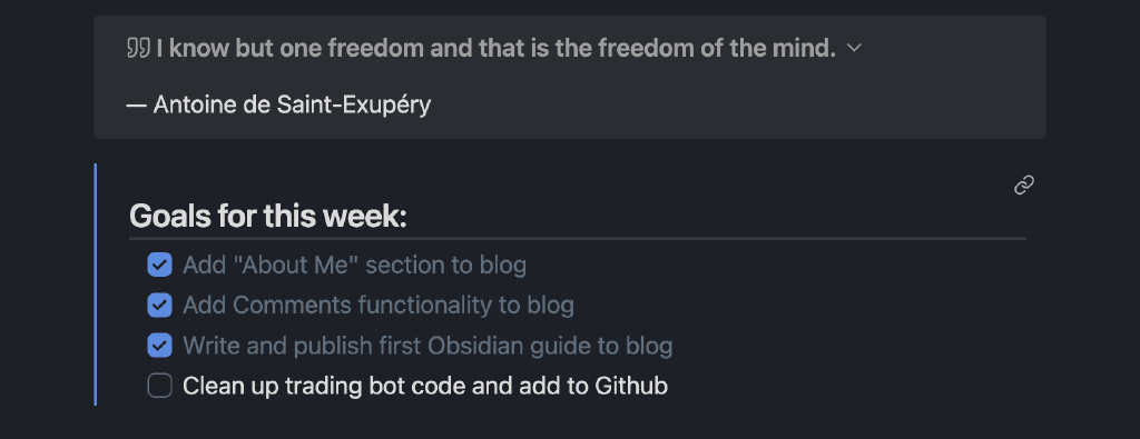 Obsidian Guide: Daily, Weekly, Monthly and Yearly notes · Vault of Josh