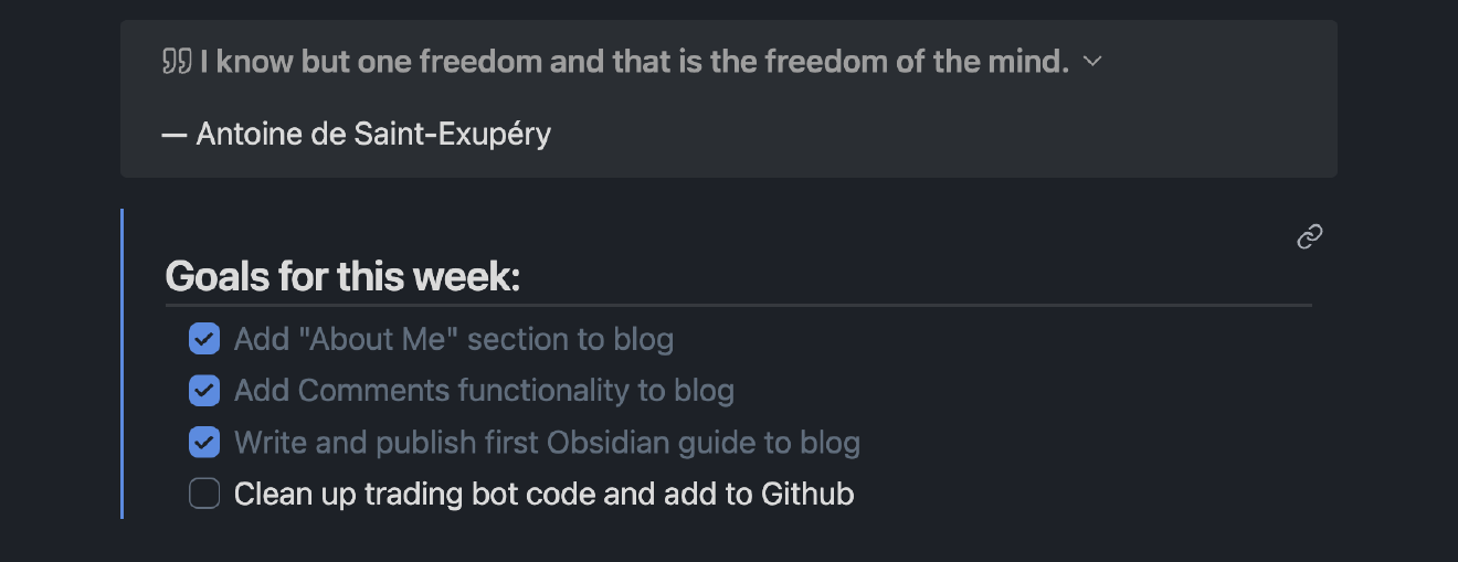 Obsidian Guide: Daily, Weekly, Monthly and Yearly notes · Vault of Josh